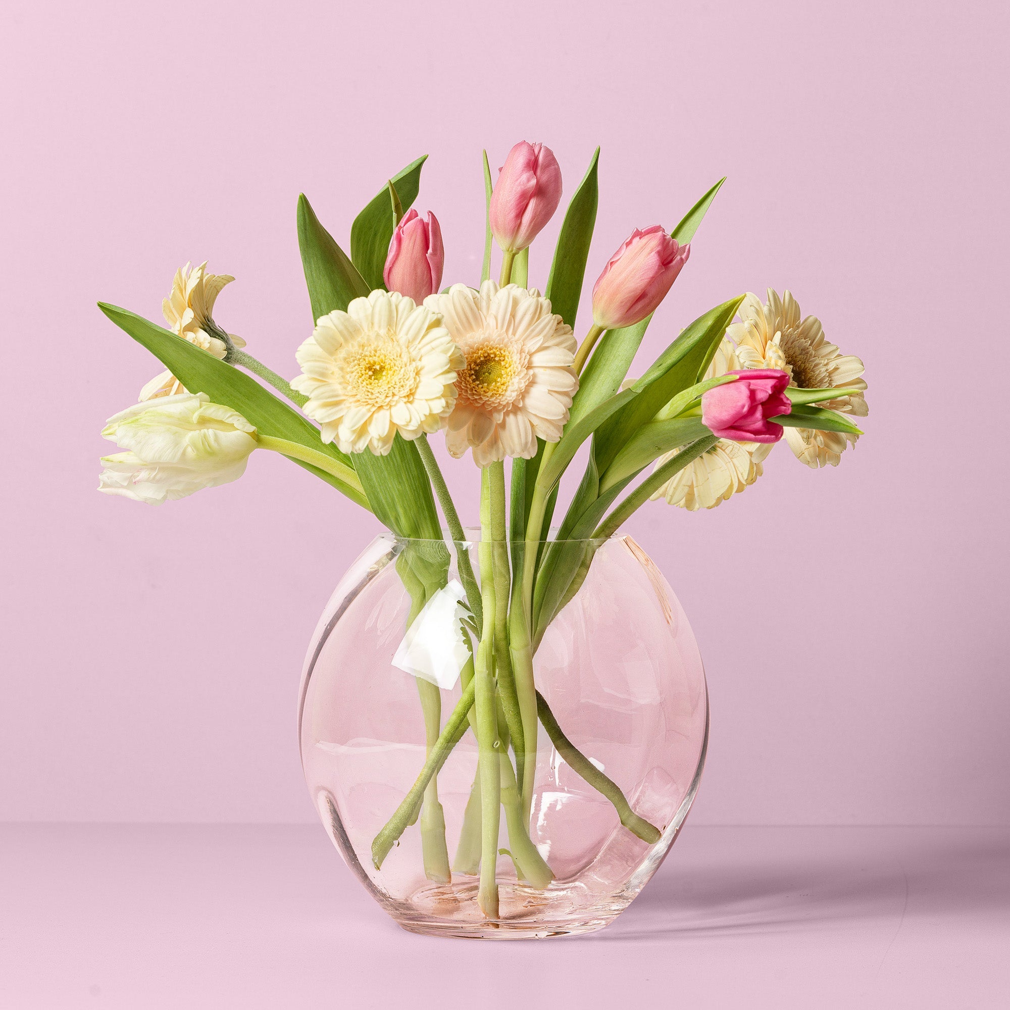 Eva Crystal Vase, White – In Flore